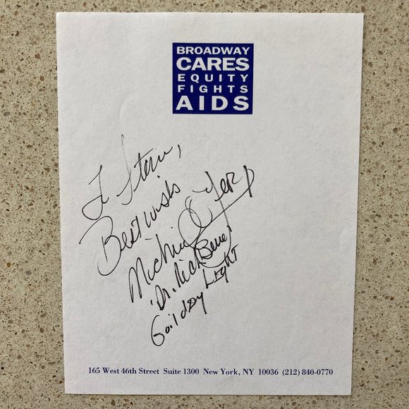 Autograph | Other | Michael Oleary Signed Inscribed Bcefa Paper 45x55 ...